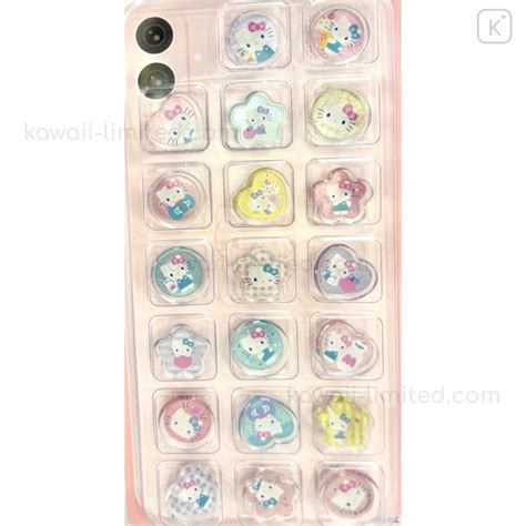 Japan Sanrio Sparkly Marble Sticker Flakes Hello Kitty Kiracoro Kawaii Limited