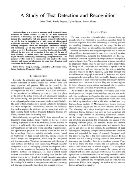 PDF A Study Of Text Detection And Recognition