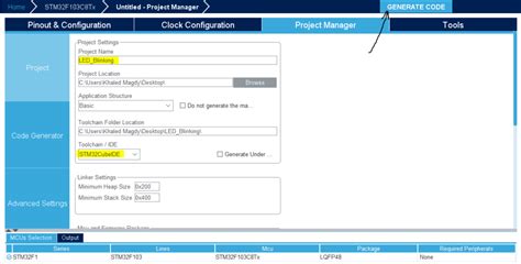 Stm32 Led Blink Code Example