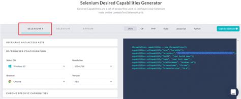 Now Test With Selenium Capabilities Shared Tunnel More