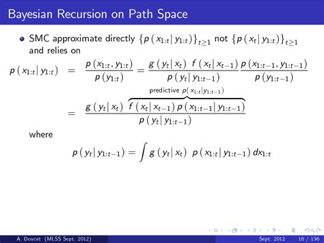 Sequential Monte Carlo Methods For Bayesian Computation Arnaud Doucet Mlss 2012 Kyoto Slides
