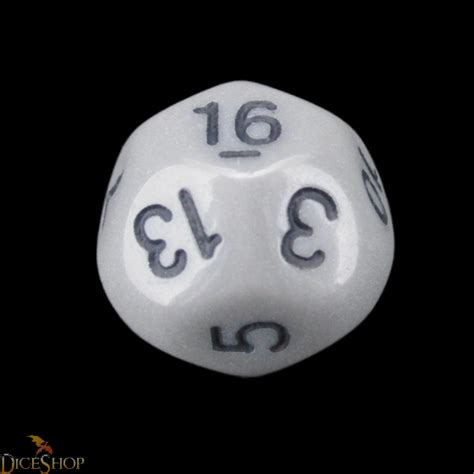 Impact Impact Opaque Grey And Black D16 Dice Thediceshoponline