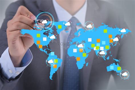 Cloud Service Coverage Map Creative Image Picture Free Download 500586995