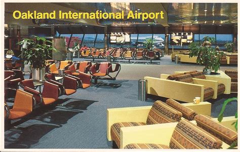 Oakland International Airport Oak Postcard Interior Vie Flickr