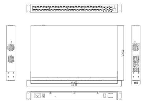 10g Uplink 54 Port Core Routing Switch Aggregation Core Switch