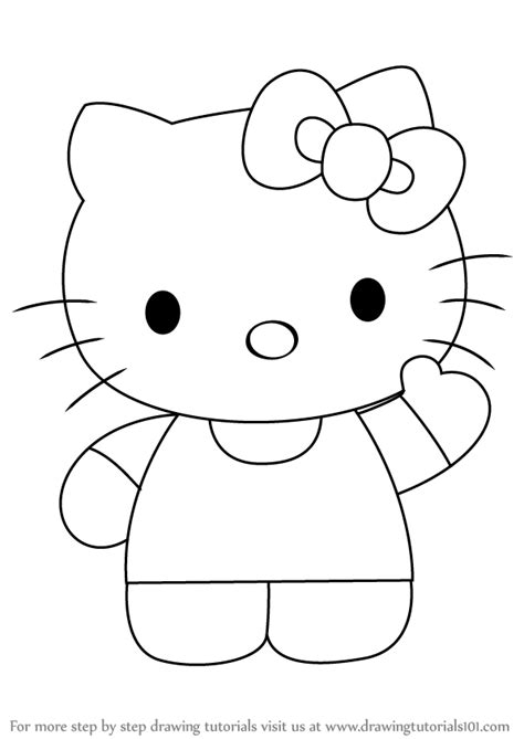 How To Draw Hello Kitty Cartoon