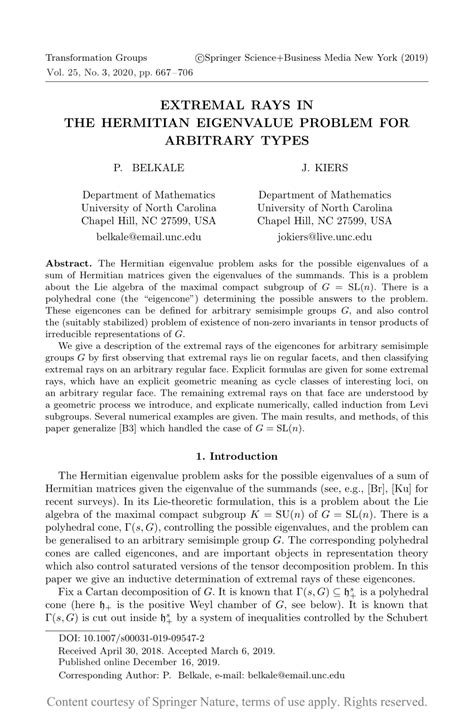 Extremal Rays In The Hermitian Eigenvalue Problem For Arbitrary Types