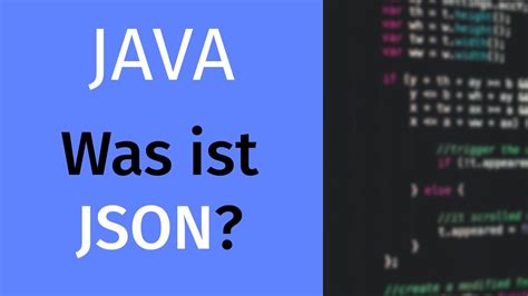 Json In Java Einfach Erklärt Youtube