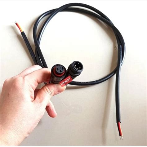 Jual Kabel Konector 3 Pin Waterproof Colokan Conector 3 Pin Sambungan Kabel Led Out Door