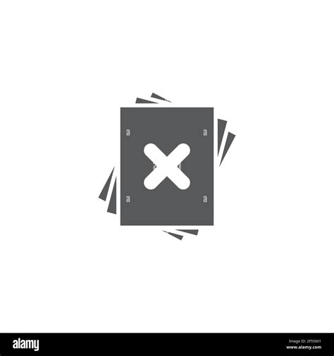 Delete File Document Icon Isolated On White Background Paper Sheet With Recycle Bin Sign