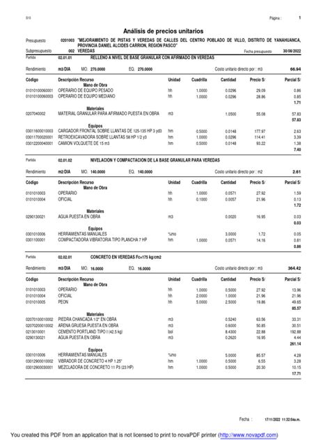 Apu Veredas Pdf Hormigón Materiales De Construcción