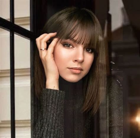 Пин от пользователя Beatriz на доске Bangs Идеи причесок Прически