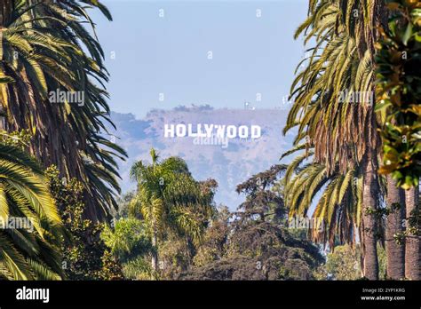 Hollywood Sign At Mount Mt Lee In Los Angeles In The United States