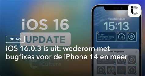 Ios 16 0 3 Beschikbaar Lost Diverse Bugs Op De Iphone Op