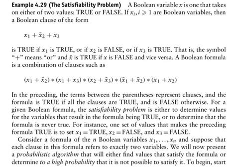 Example 429 The Satisfiability Problem A Boolean