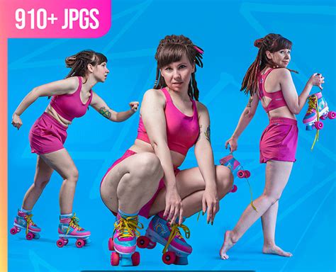 910 Female Dynamic Poses Reference FlippedNormals