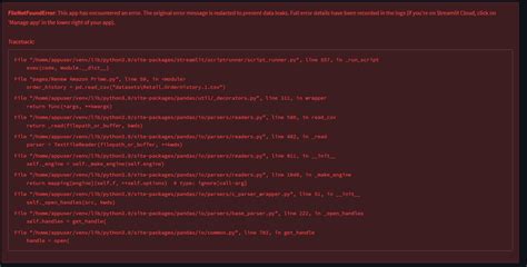 Cant Deploy Pandas Dataframe Deployment Streamlit