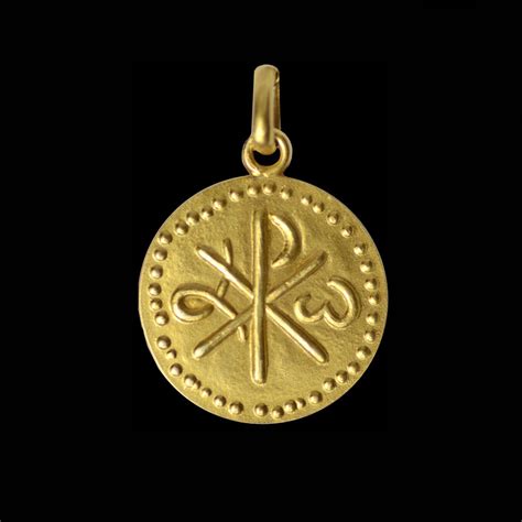 18k Gold The Chi Rho Christogram 1 Medals Paris