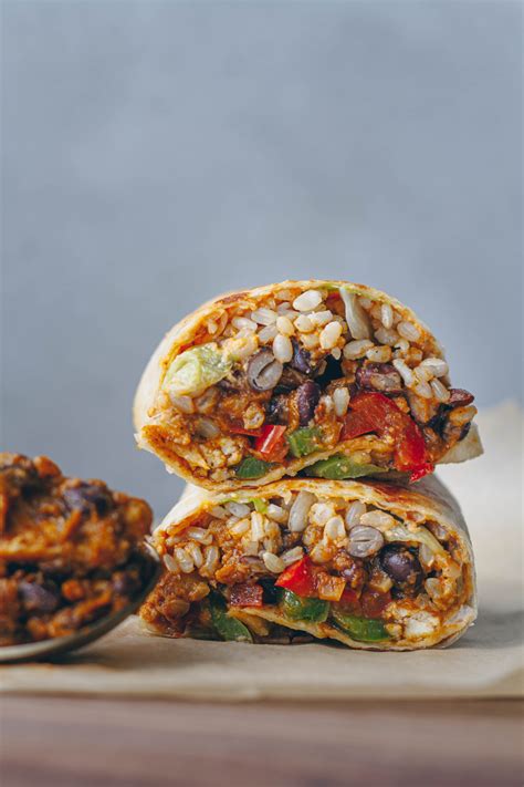 Smoky Chipotle Tofu Burrito Healthienut