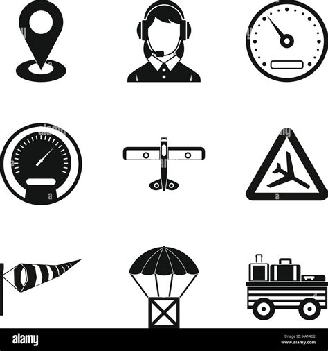 Access Point Icons Set Simple Style Stock Vector Image And Art Alamy