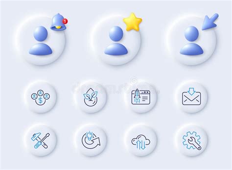 Customisation Start Business And Buying Currency Line Icons For Web App Printing Vector