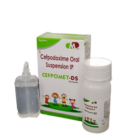 Cefpomet Ds Cefpodoxime Oral Suspension 18gm At Rs 85bottle In