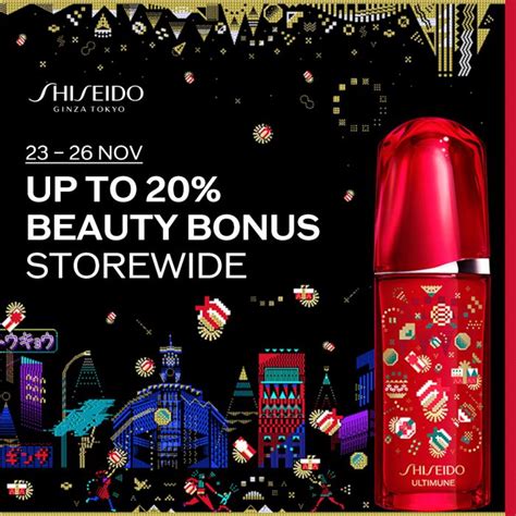 Isetan Shiseido Black Friday Sale Up To 20 Beauty Bonus Receive Up