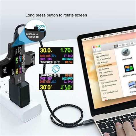 Universal usb Type C digital tester ทวดกระแสไฟ แรงดนไฟ ขณะชารจ Type C Usb Meter Tester