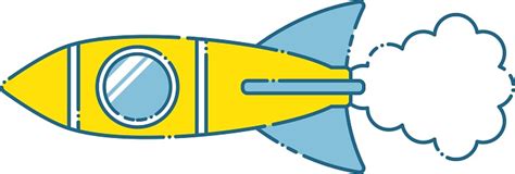 파란색과 노란색의 귀여운 로켓 미사일 일러스트와 주입 프레임 일러스트 소재 Space Tourism에 대한 스톡 벡터 아트 및 기타 이미지 Istock