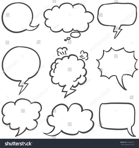 Set Text Bubble Collection Stock Stock Vector Royalty Free Shutterstock