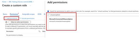 Azure Arc özellikli Vmware Vsphere Ile özel Roller Oluşturma Azure Arc Microsoft Learn