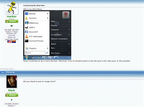 Customizing The Start Menu Solved Windows 7 Forums