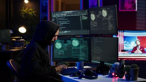 Frustrated Hacker In Secret Hideout Dejected After Failing Hack