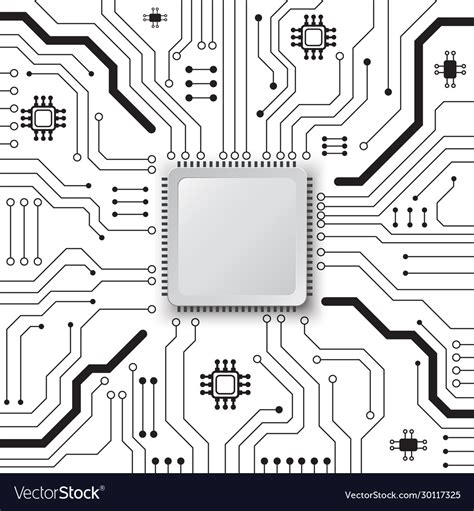 Circuit Board Technology Background Royalty Free Vector