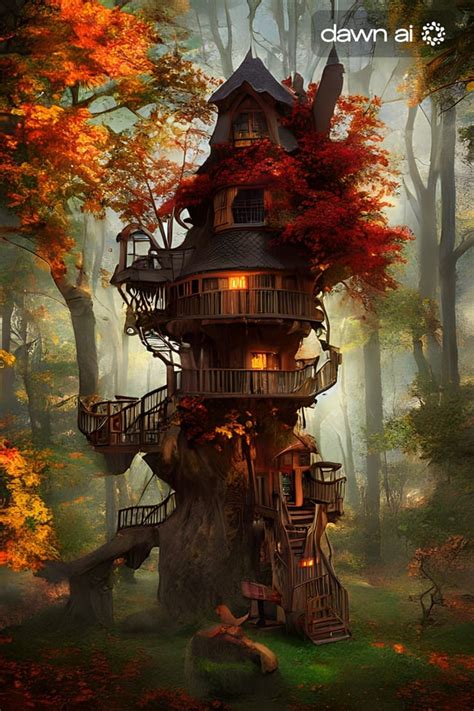 A Tree House Prompt In Desc Rdawnai