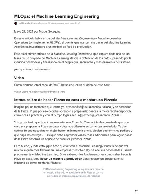 mlops el machine learning engineering pdf computación en la nube software