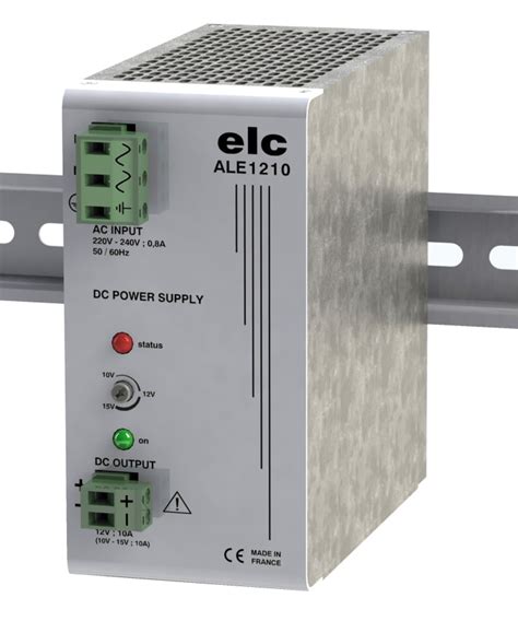 ALE ELC ELC ALE Switched Mode DIN Rail Power Supply V Ac Ac Input V Dc Dc Output