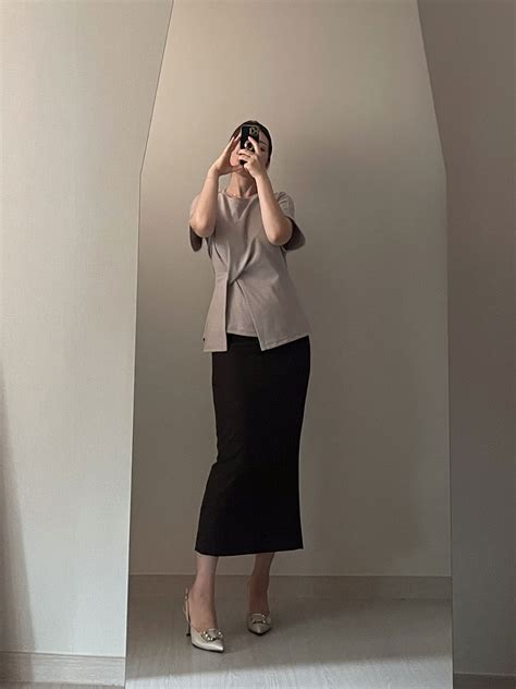 미야무드 뱃살다가려 꼬임 티셔츠 2종 코코베이지 브라운