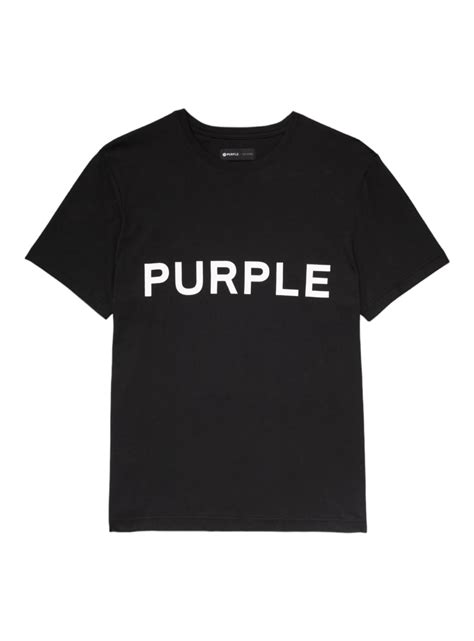 Purple Brand T Shirt Regular Fit Black P109 Vengeance78