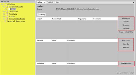 Robotframework Ride使用ride怎么注释 Csdn博客