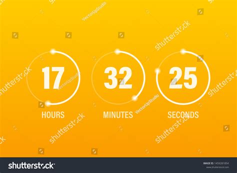 Flip Countdown Clock Counter Timer Vector Stock Vector Royalty Free Shutterstock