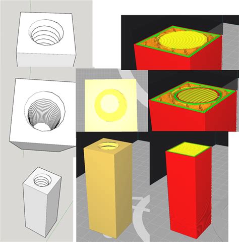 thread insert when exported as stl gets multiple faces closing the insert along the thread i
