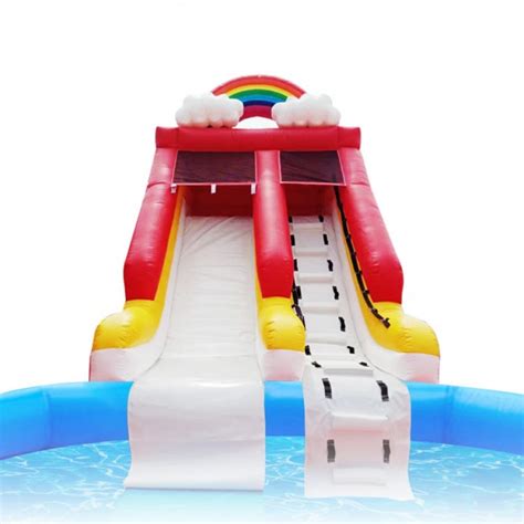 무지개 에어 슬라이드 소형343m 물놀이바운스 주s카이기획and스토리바운스