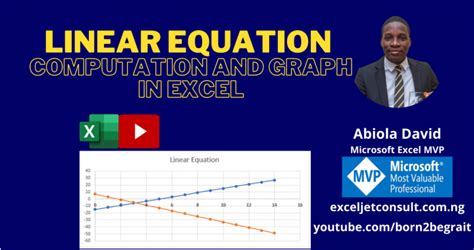 Linear Equation Computation And Graph In Excel Data Analytics