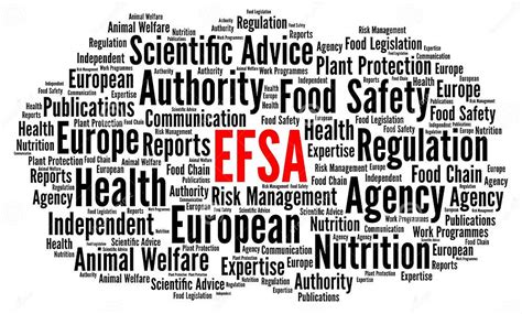 Efsa European Food Safety Authority Word Cloud Concept Stock