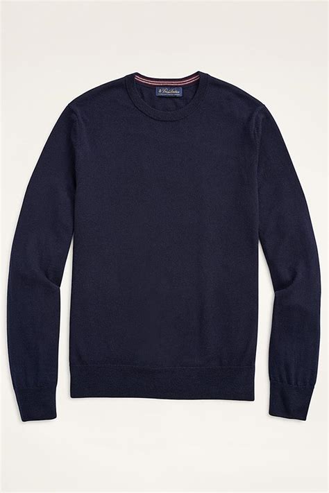 메리노 울 크루넥 스웨터 네이비 Brooks Brothers