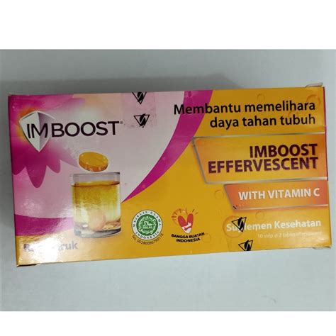 Jual Imboost Effervescent Jeruk Strip 2 Tablet Shopee Indonesia