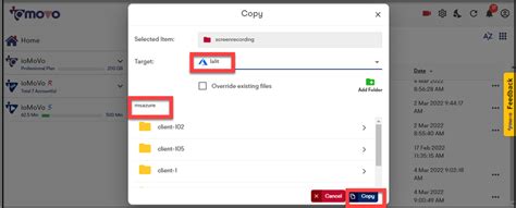 how to copy file folder to azure