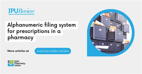 Alphanumeric Filing System For Prescriptions In A Pharmacy IPU