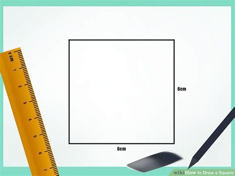 How To Draw A Square Steps With Pictures Square Drawing Draw Drawings